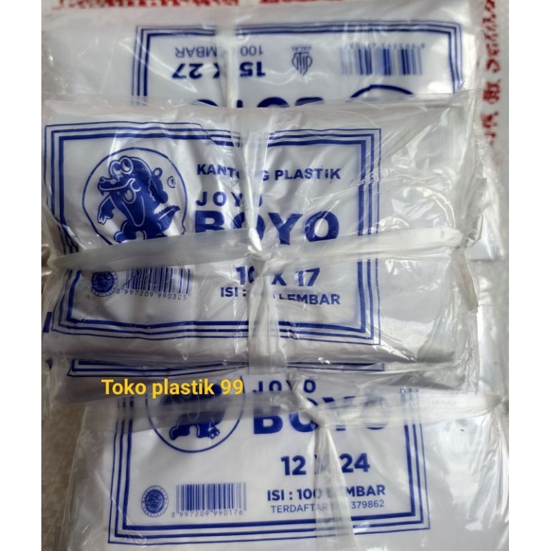 Jual PLASTIK HD BOYO biru / plastik HD Boyo 1/4, 1/2, 1kg murah ISI 100 ...