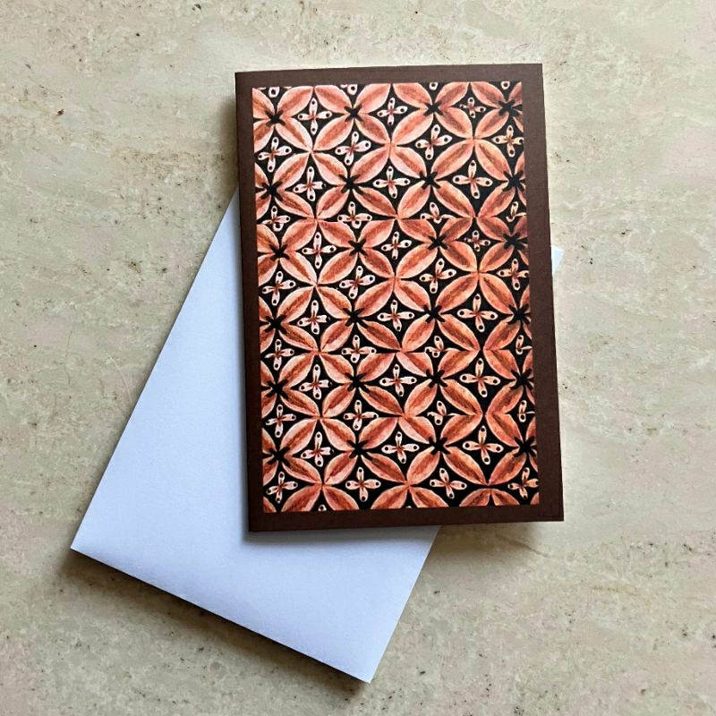 Jual Blank Card Batik / Kartu Ucapan Motif Batik / Kartu Batik - M402 ...
