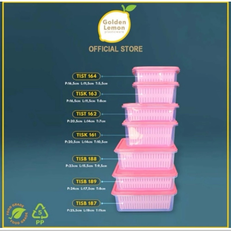 Jual Tempat Ikan Saringan Besar Pink Plastik Golden Sunkist Golden ...