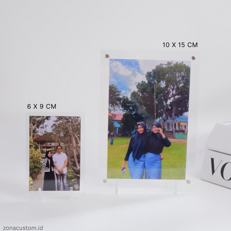 Jual Cetak Foto Custom Frame Akrilik 2R 4R Awet Kado Hadiah Gift Kenang ...