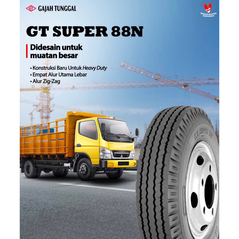 Jual ban truk 750 r16 GT Super88 ban truk double ukuran 7.50-16 Nylon ...