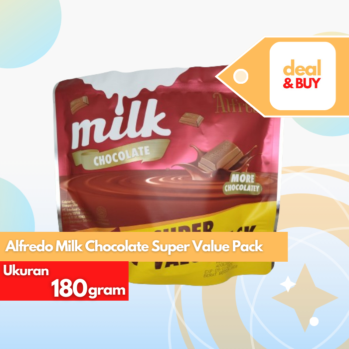 Jual Alfredo Milk Chocolate - Super Value Pack 180g | Shopee Indonesia