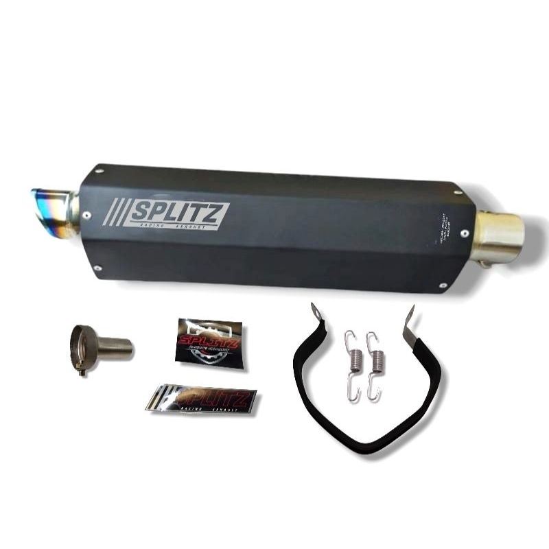 Jual Silincer knalpot SPLITZ racing Original model Big Volume BV06 ...