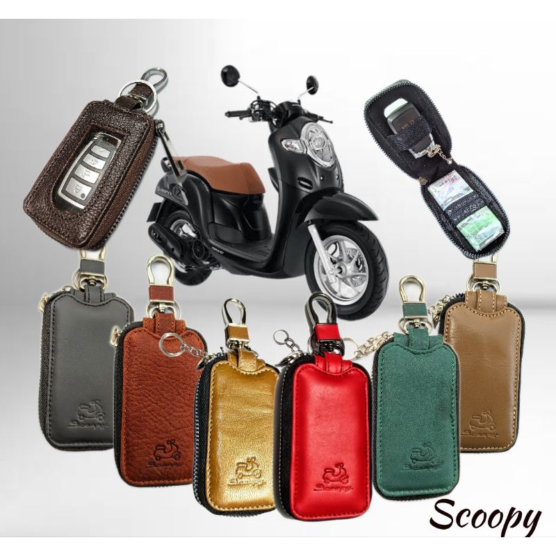 Jual Dompet kunci remote keyless motor honda Scoopy kulit asli dompet ...