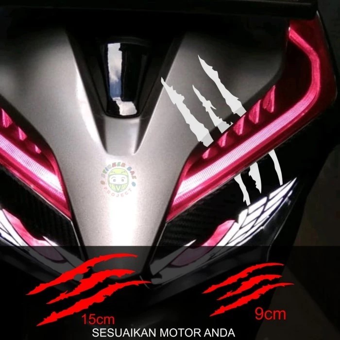 Jual Stiker Cutting Cakar Harimau Viral Kekinian Tahan Air PAling Murah ...