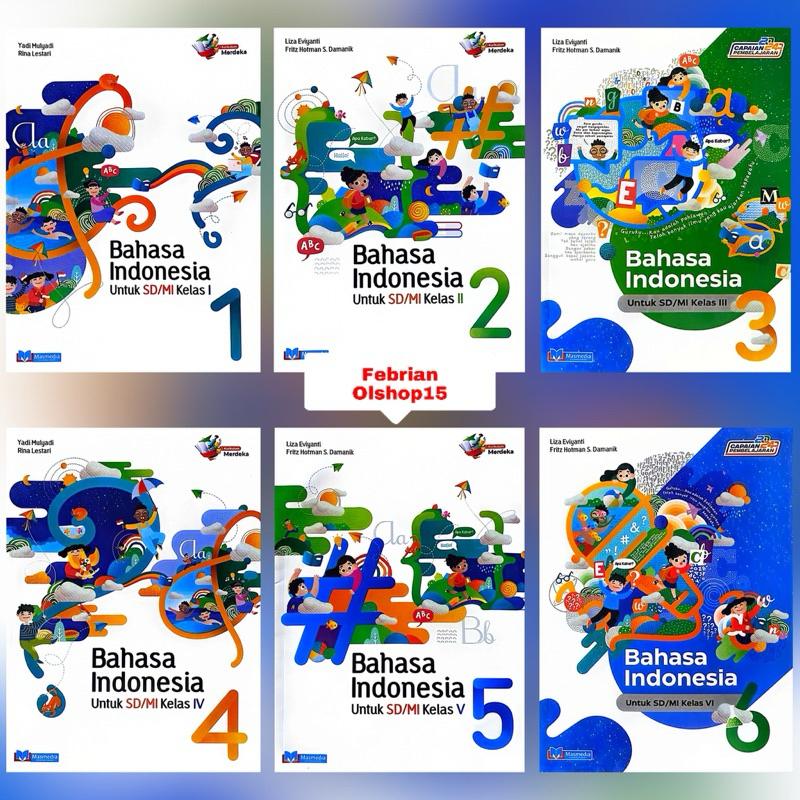Jual BUKU BAHASA INDONESIA SD/MI KELAS 1 2 3 4 5 6 KURIKULUM MERDEKA MASMEDIA BUANA PUSTAKA ...