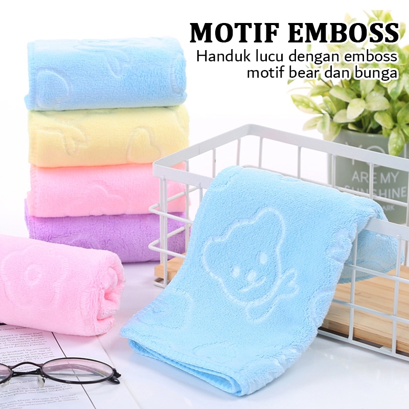 Jual TS Handuk Muka ukuran 30x60cm 30x30cm anduk wajah traveling ...