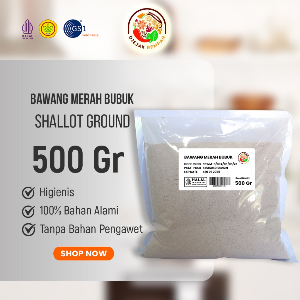 Jual Bawang Merah Bubuk / Shallot Powder (Kemasan 100 Gr - 500 Gr ...