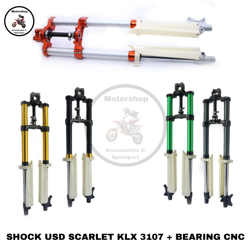 Jual SHOCK UPSIDE UP SIDE DOWN SCARLET UKURAN 45X850MM SUDAH BERIKUT KOMSTIR USD SKOK DEPAN CNC ...