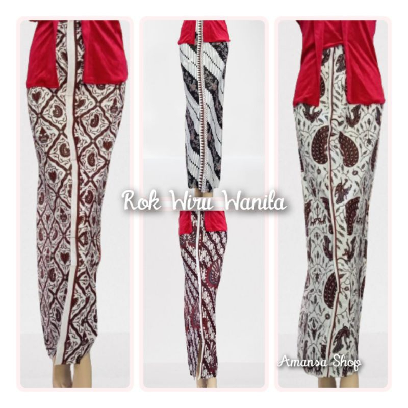Jual Rok Jarik Wiru Batik Instan Bawahan Wanita Kebaya Jarik Dewasa ...