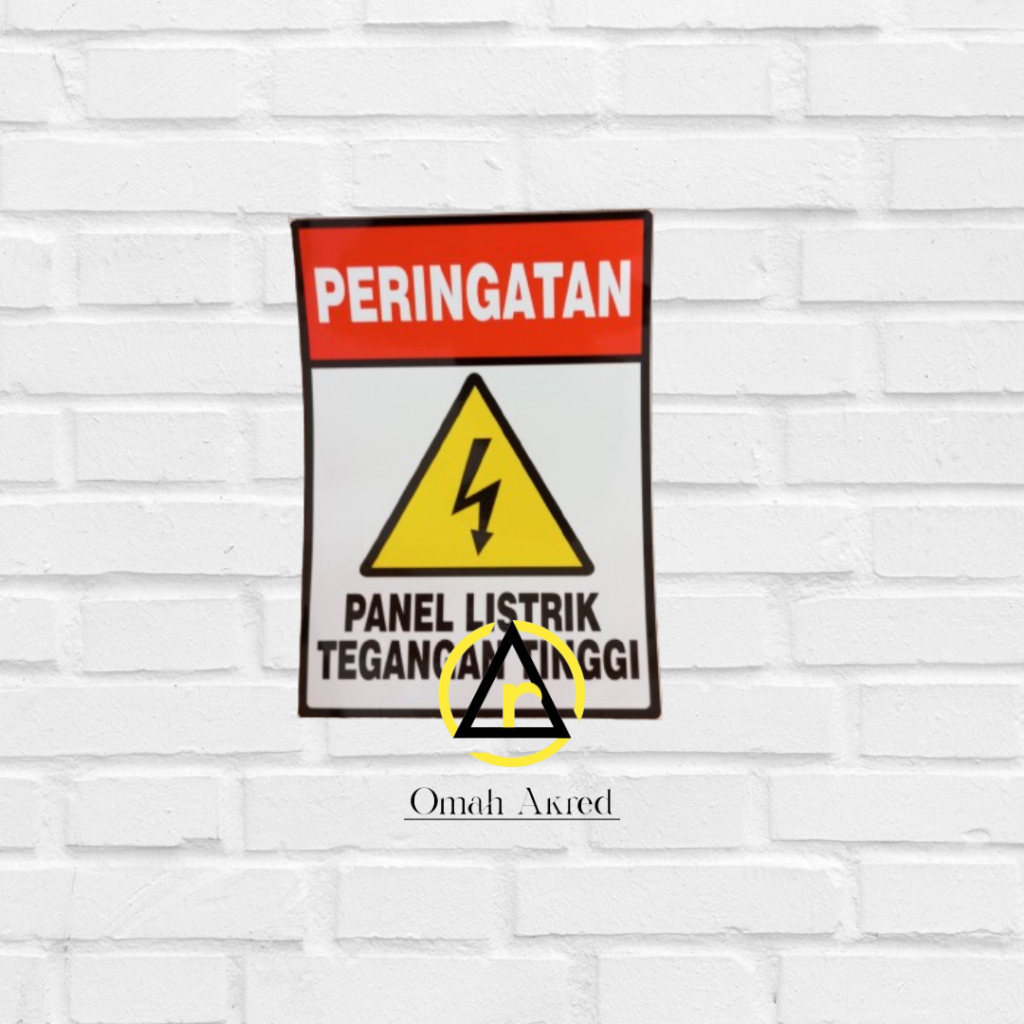Jual Stiker Panel Listrik Tegangan Tinggi - Awas Listrik Tegangan ...