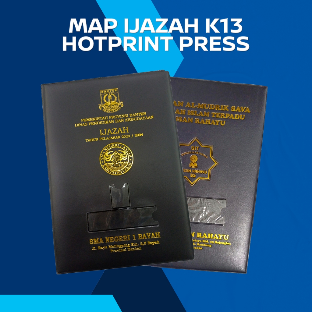 Jual Map Ijazah Custom Nama Sekolah | Map Ijazah Hotprint Press K13 ...