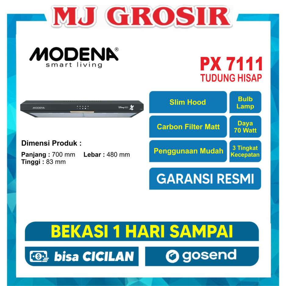 Jual COOKER HOOD MODENA PX 7111 EXHAUST KOMPOR TUDUNG HISAP | Shopee ...