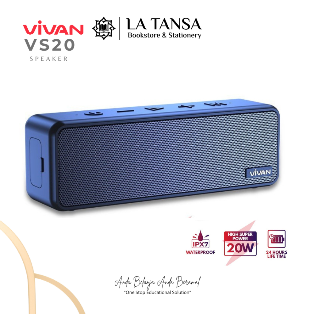 Jual Speaker Bluetooth VIVAN VS20 Wireless Audio Portable Mega Bass ...