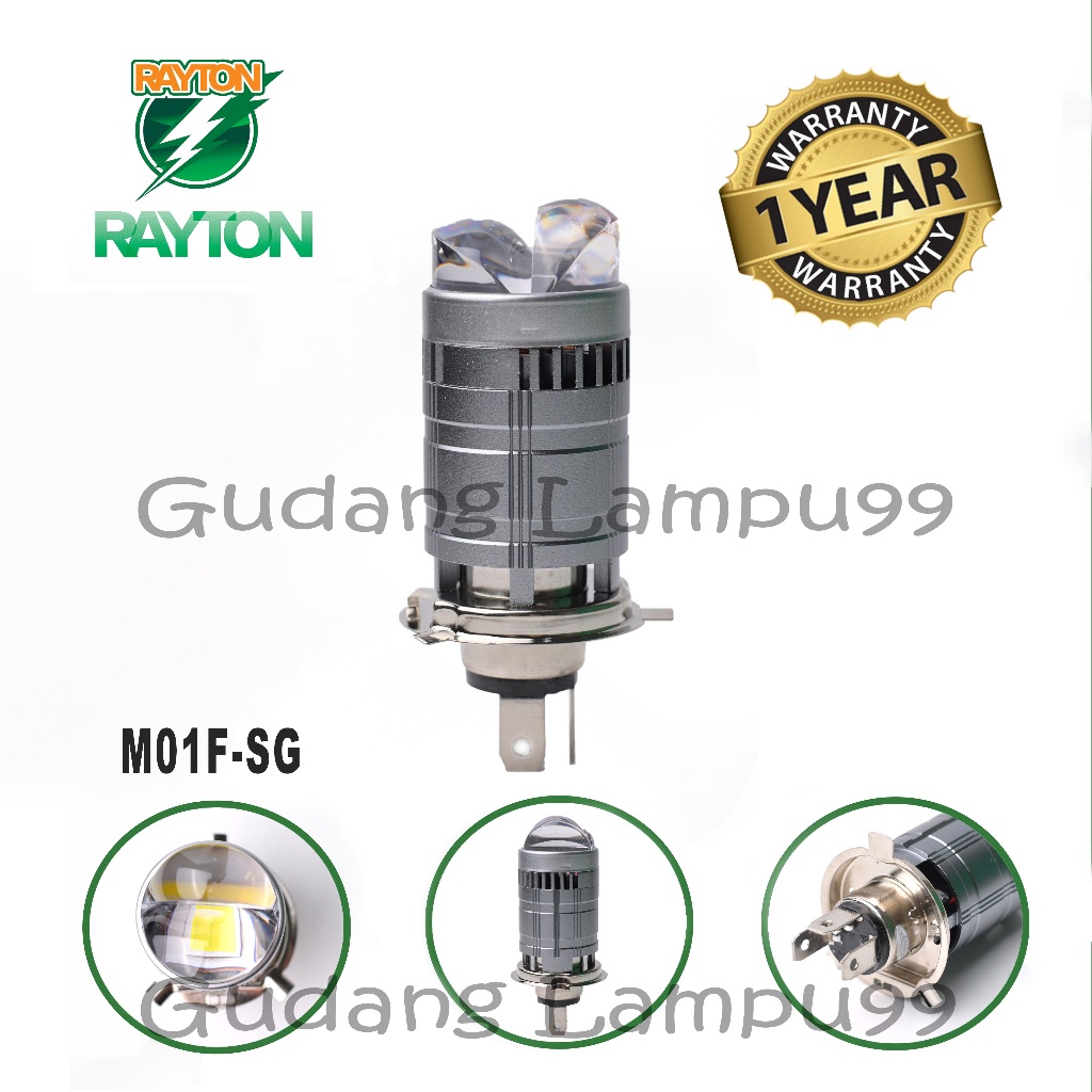 Jual LAMPU LED MOTOR RTD RAYTON M01F-SG MINI PROJECTOR BILED SOCKET H4 ORI | Shopee Indonesia