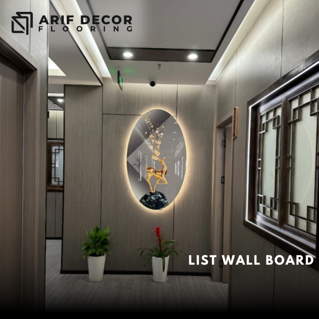 Jual Aksesoris wall board list alumunium sambungan wall board tebal 5mm ...