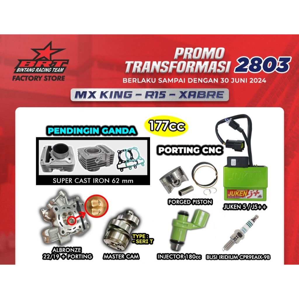 Jual PAKET BORE UP 200CC MX KING / R15 / XABRE BRT | Shopee Indonesia