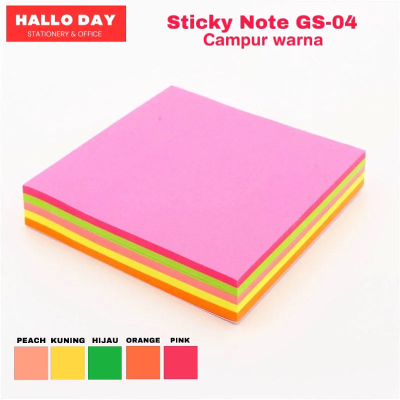Jual HD Sticky Notes Rainbow/Sticky Note/Notes Tempel/Post IT | Shopee ...