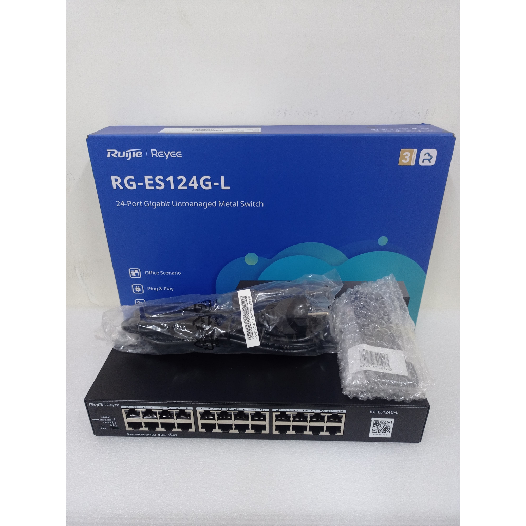 Jual Ruijie Reyee RG-ES124G-L, 24-Port Gigabith Unmanaged Non-PoE Switch | Shopee Indonesia