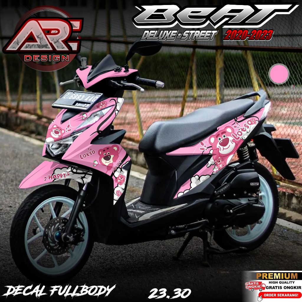 Jual (COD PROMO) TERBARU Decal Sticker Honda Beat DELUXE STREET 2020 ...