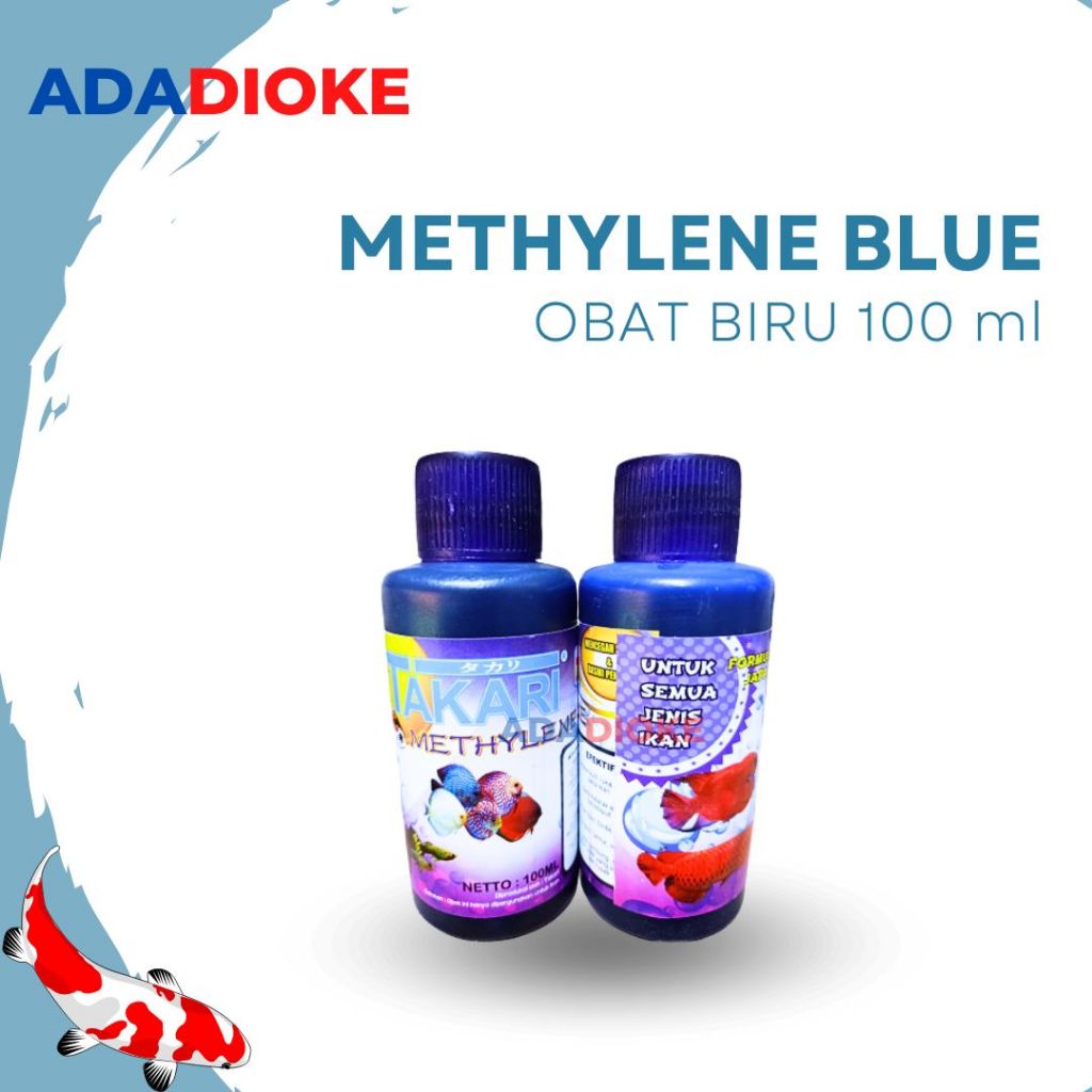 Jual OBAT IKAN JAMUR IKAN OBAT BIRU METHYLENE BLUE 100 ml WHITE SPOT ...