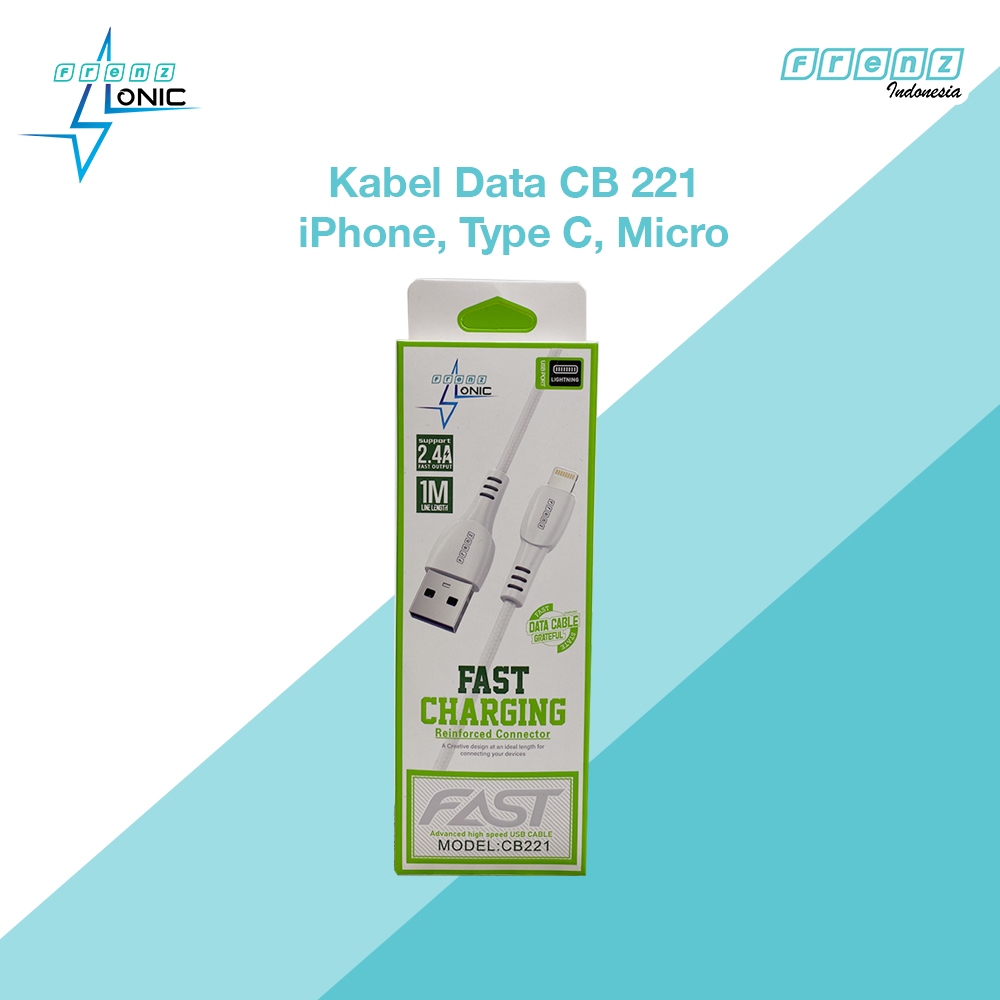 Jual Kabel Data FRENZ SONIC CB221 Fast Charging| USB & Type C | Shopee ...