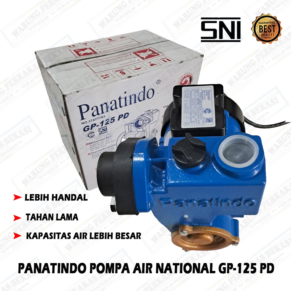 Jual NATIONAL IMD Pompa Air Listrik GP-125 Mesin Pompa Air National Aqua GP 125 Non Otomatis ...