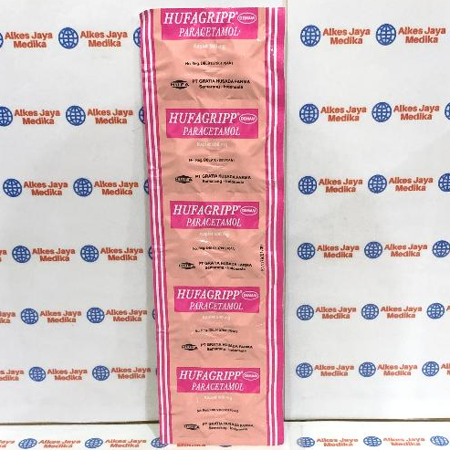 Jual Hufagripp Paracetamol 500mg isi 10 Tablet - Obat Demam & Sakit ...