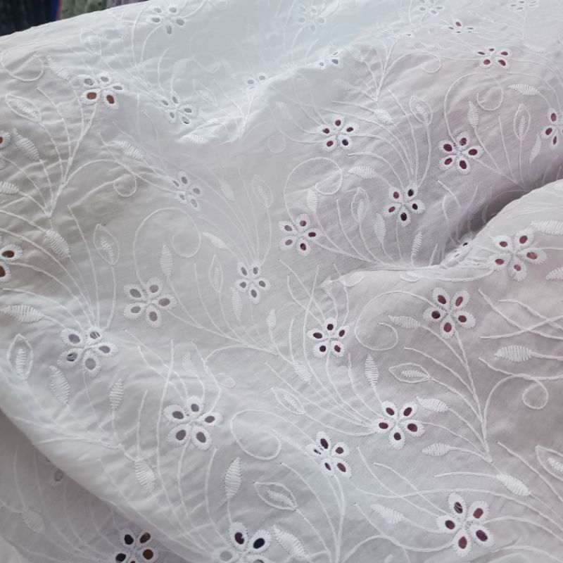 Jual KAIN FULL BORDIR IMPORT / KAIN BORDIR BOLONG PREMIUM SHOLF ( HARGA ...