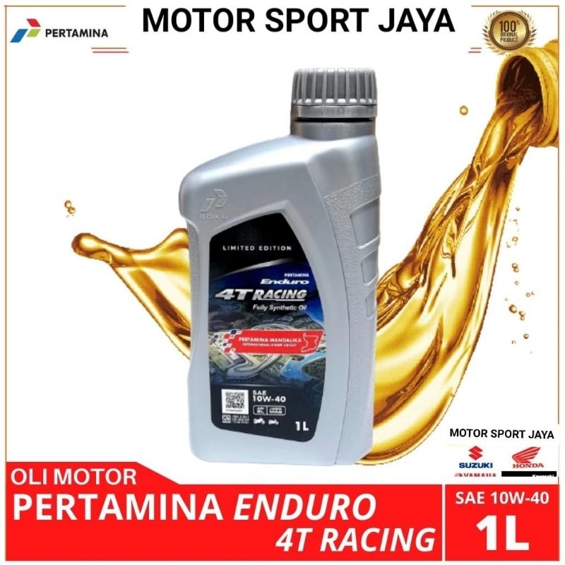 Jual Oli Enduro Pertamina Racing 4T 10W/40 1L Original | Shopee Indonesia