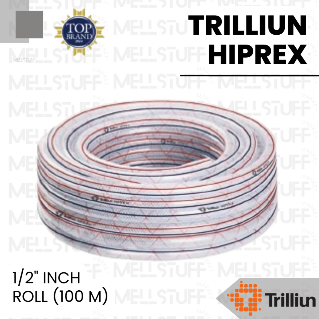 Jual Selang PVC Trilliun Benang Hiprex 1/2" Inch 100 Meter Selang Air ...