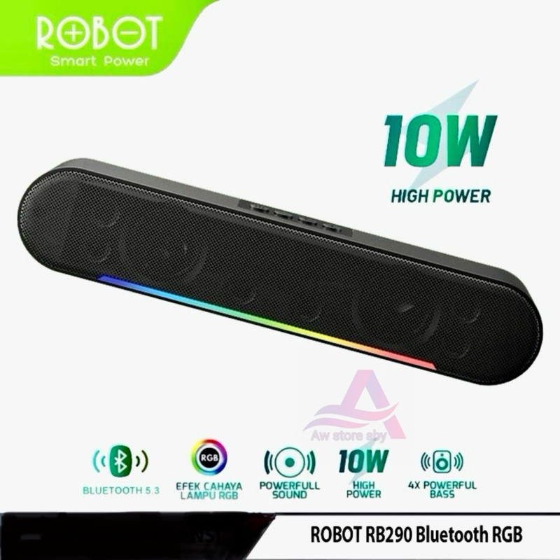 Jual ROBOT R290 Speaker Wireless High Power 10W RGB Light Dual ...