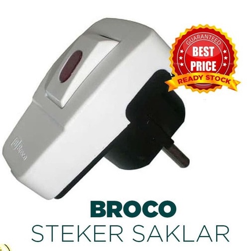 Jual KP8 COLOKAN BROCO STEKER SAKLAR LAMPU PUTIH 13311 HARGA GROSIR ...