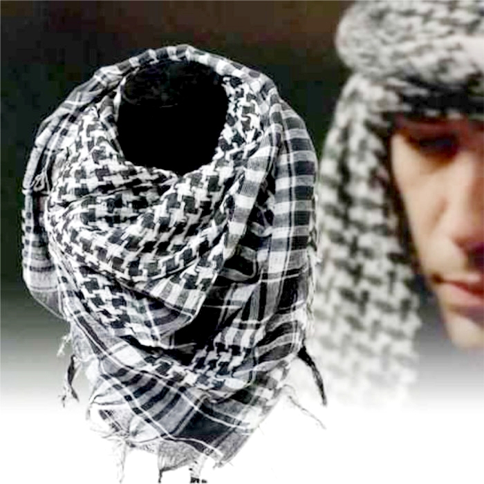 Jual Sorban Surban Syal Arab Palestina Hitam Putih Premium | Shopee ...