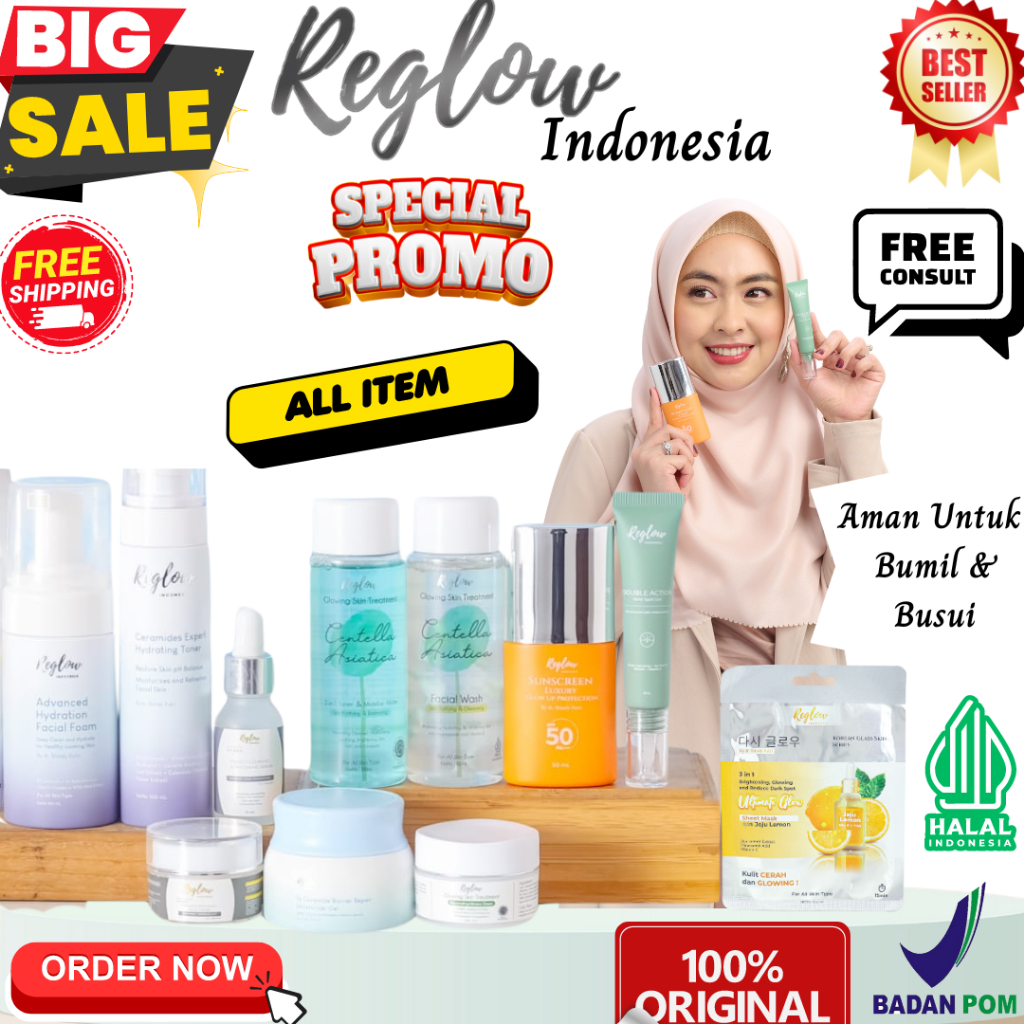 Jual NEW REGLOW Skincare Ready Untuk Semua Produk Original By Dr Shindy ...