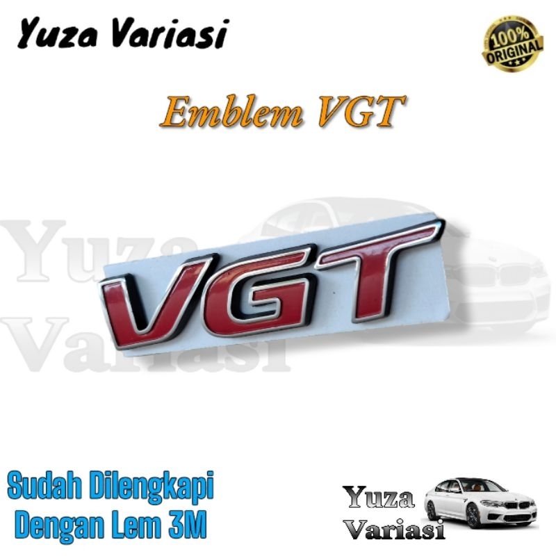 Jual EMBLEM MERK TULISAN VGT ORIGINAL // Emblem VGT untuk bagasi mobil ...