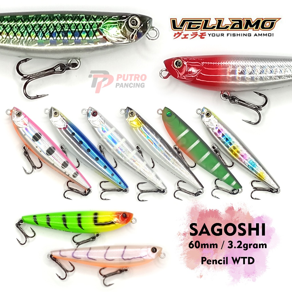 Jual Lure Vellamo Sagoshi Pencil WTD Floating | Shopee Indonesia