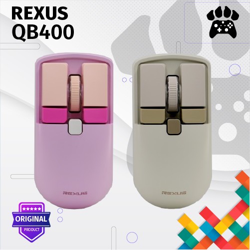 Jual Rexus Mouse Office Wireless Bluetooth QB400 - Lilac | Shopee Indonesia