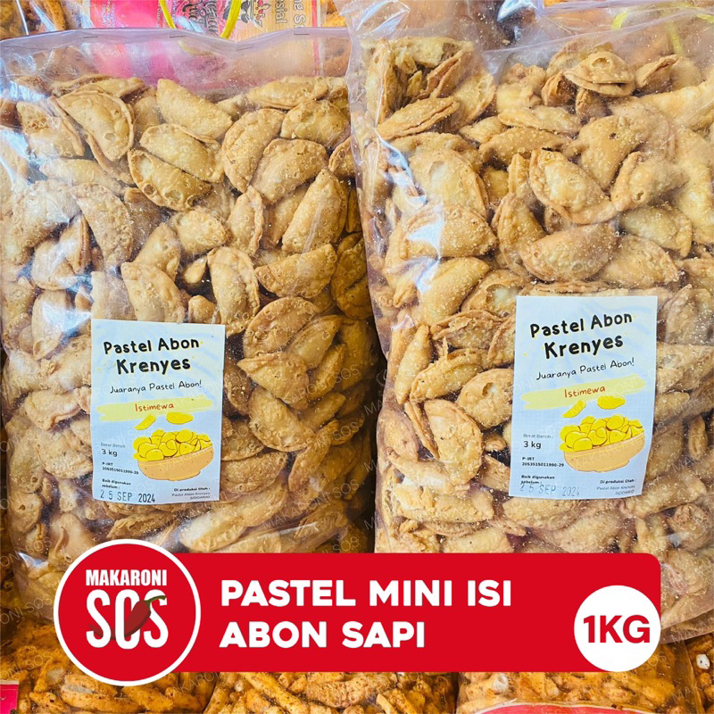 Jual Pastel Abon | 1KG | Pastel Kering Isi Abon Sapi Pastel Renyah ...