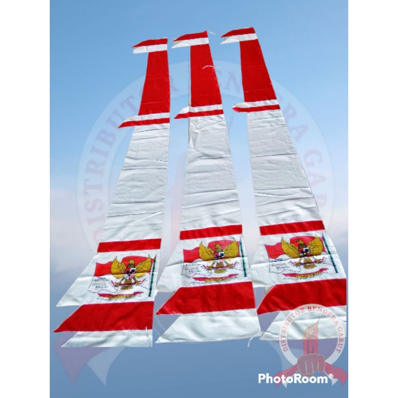 Jual Umbul umbul bendera merah putih/bendera bandir panjang/indosiar | Shopee Indonesia