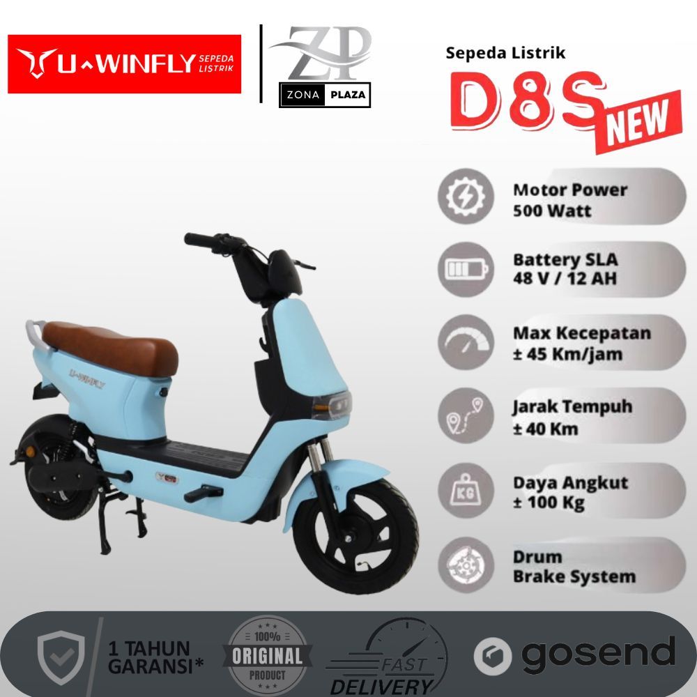 Jual Sepeda Listrik UWINFLY D8S DF8S 500 Watt 48V/12Ah Electric Bike ...