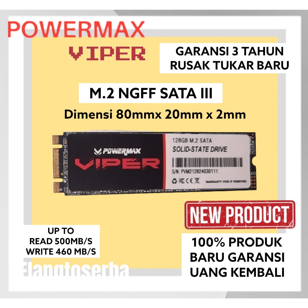 Jual M2 SATA POWERMAX VIPER 256GB SSD M.2 SATAPOWERMAX VIPER GARANSI 3 ...