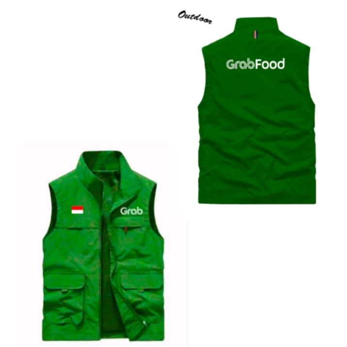 Jual Rompi GrabFOOD Terbaru Jakey Rompy Ojol Grab Driver Online Origina ...