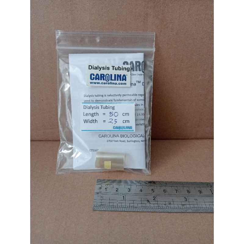 Jual Visking Tubing Dialysis Tubing Osmosis Membrane Semipermiable ...