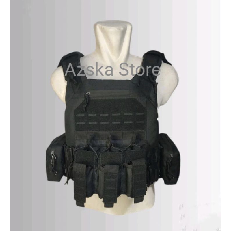 Jual Rompi Body Vest Rajawali TNI POLRI Double Release Free Busa Dummy ...