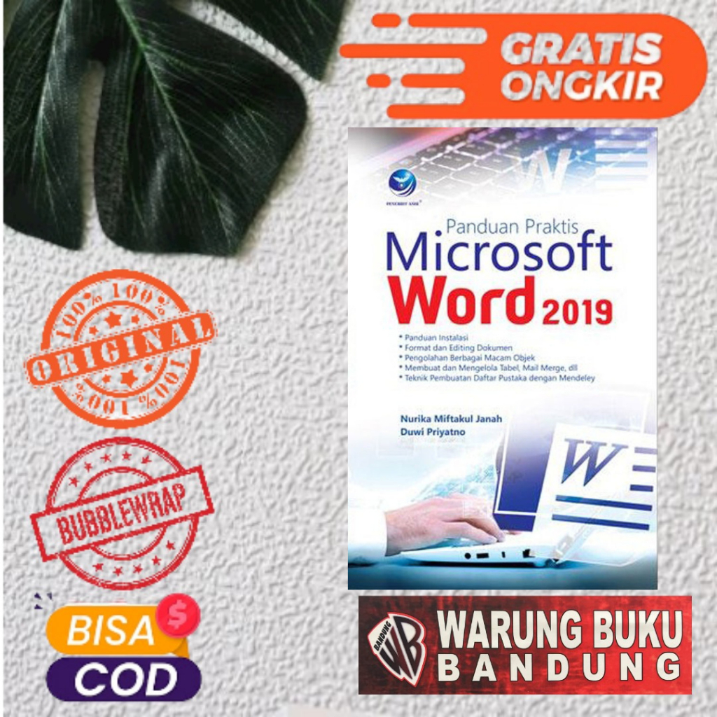 Jual Buku Panduan Praktis Microsoft Word 2019 - Nurika Miftakul Janah | Shopee Indonesia