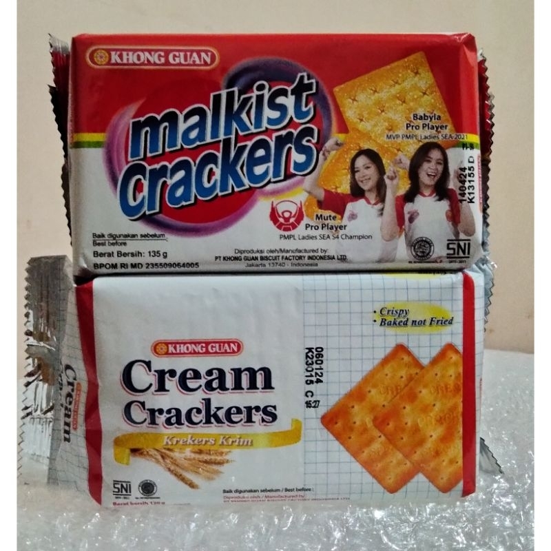 Jual Khong Guan Malkist Crackers / Khong Guan Cream Crackers / Krekers ...
