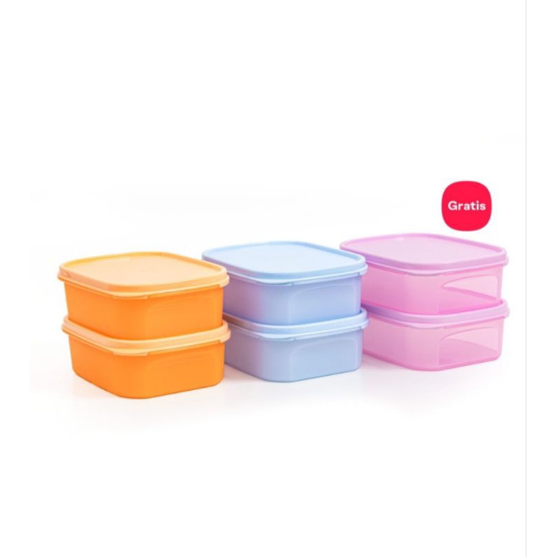 Jual COLORFUL RECTANGULAR 850ML ECER TUPPERWARE / MINI RECTA / TEMPAT ...