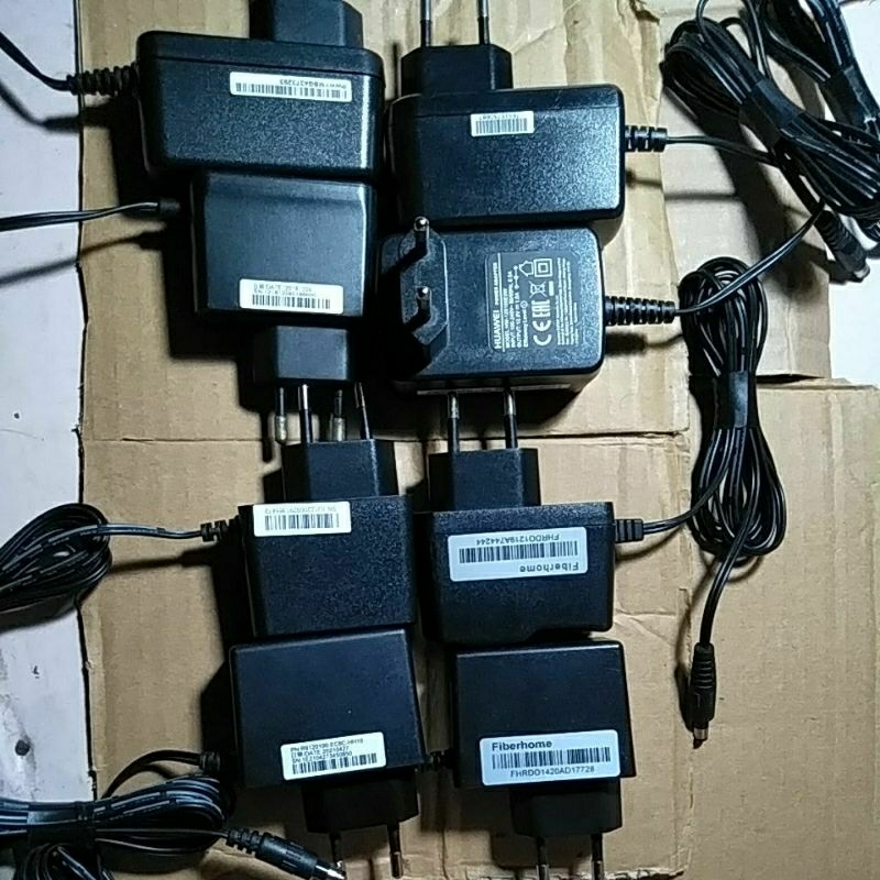 Jual ADAPTOR ORIGINAL 12V 1A utk modem,cctv,stb dll merk random sesuai ...