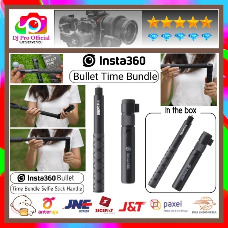Jual Insta360 Bullet Time Bundle Selfie Stick Handle Invisible Insta 360 Tripod | Shopee Indonesia